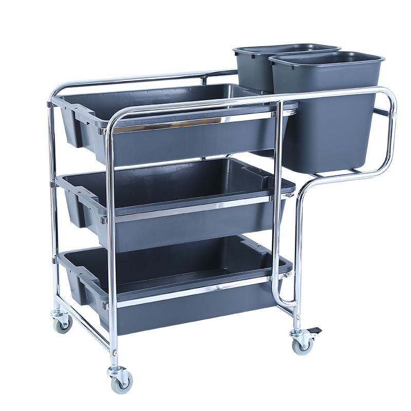 Multi-functional Dish Collection Trolley - hotophotel